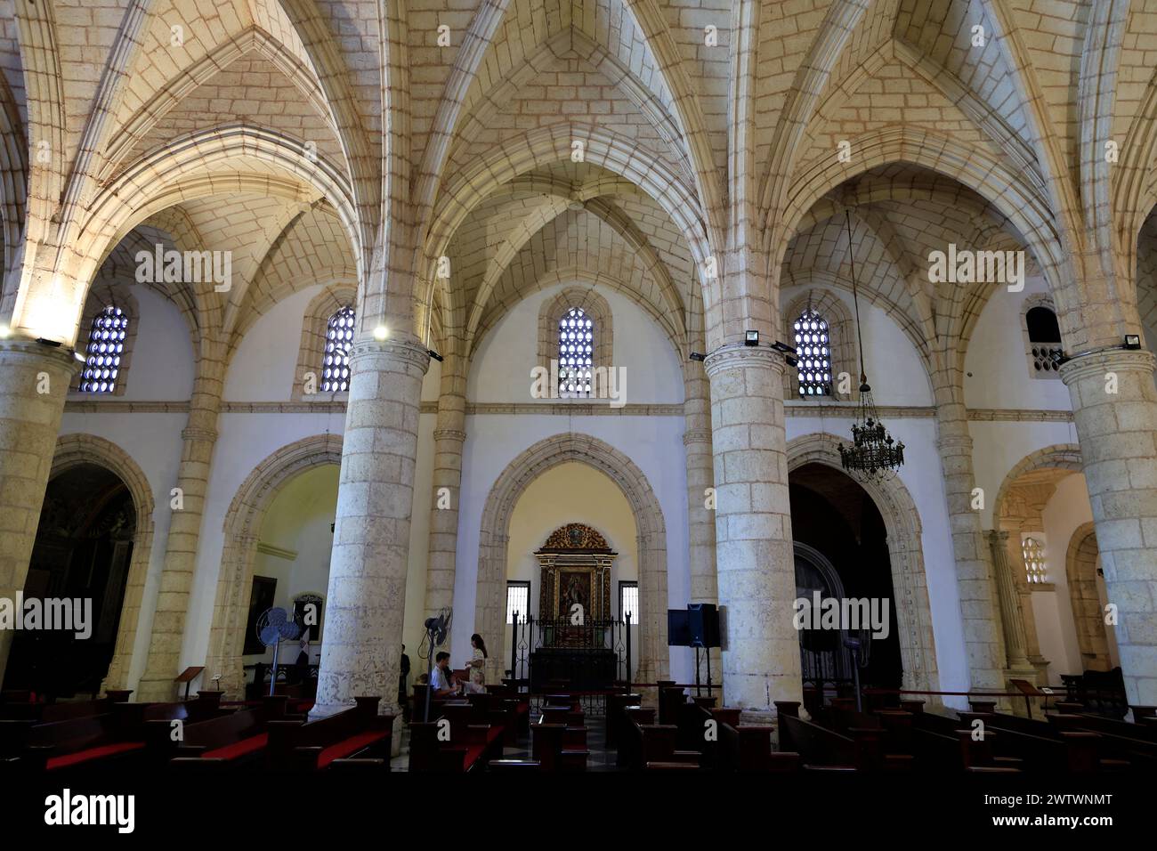 The interior view of Cathedral of Santa Maria la MenorHistoric Zone ...
