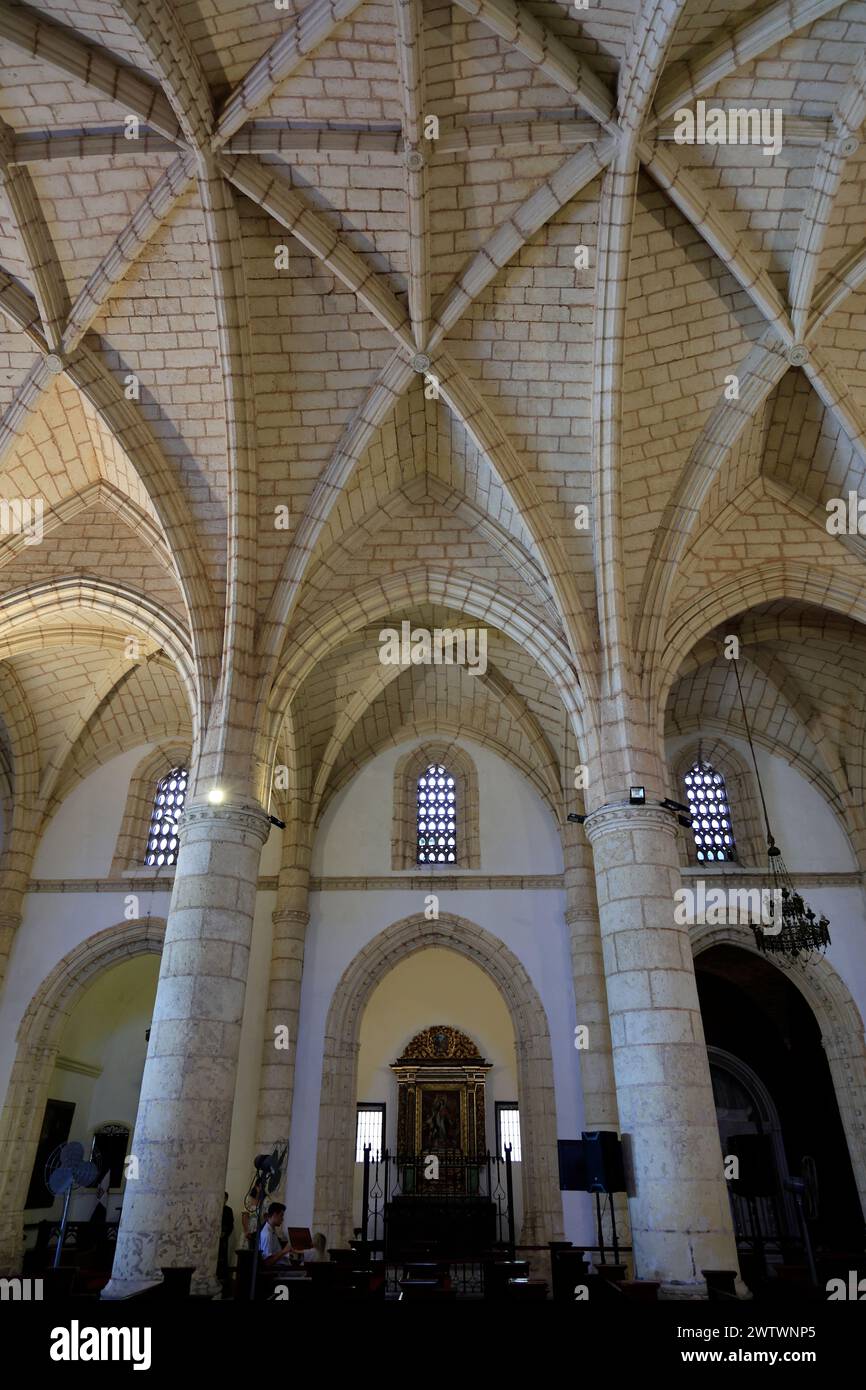 The interior view of Cathedral of Santa Maria la MenorHistoric Zone ...