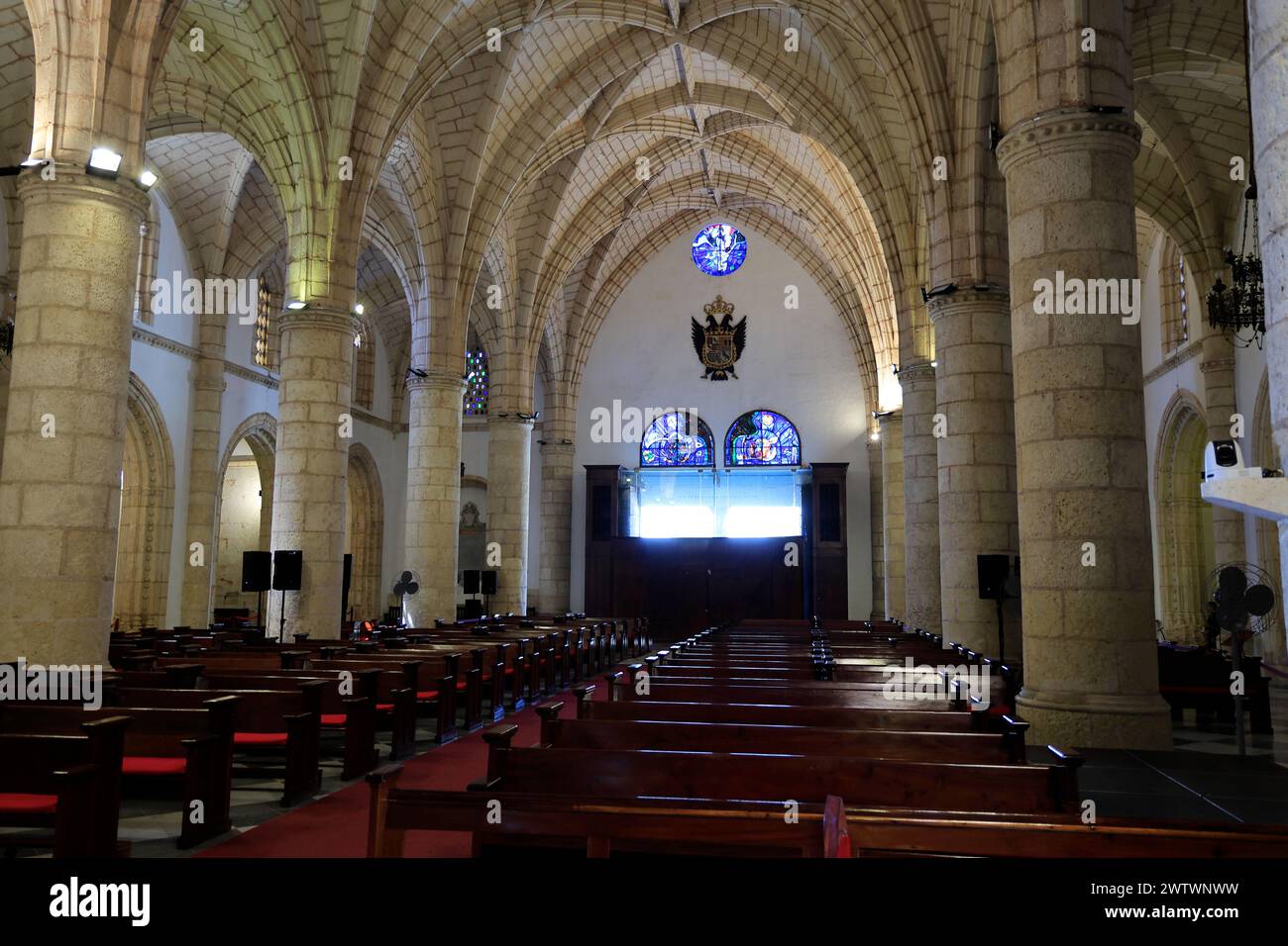 The interior view of Cathedral of Santa Maria la MenorHistoric Zone ...