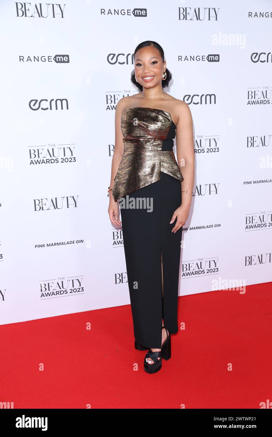Rusheen attends The Beauty Awards at the Honourable Artillery Club in ...