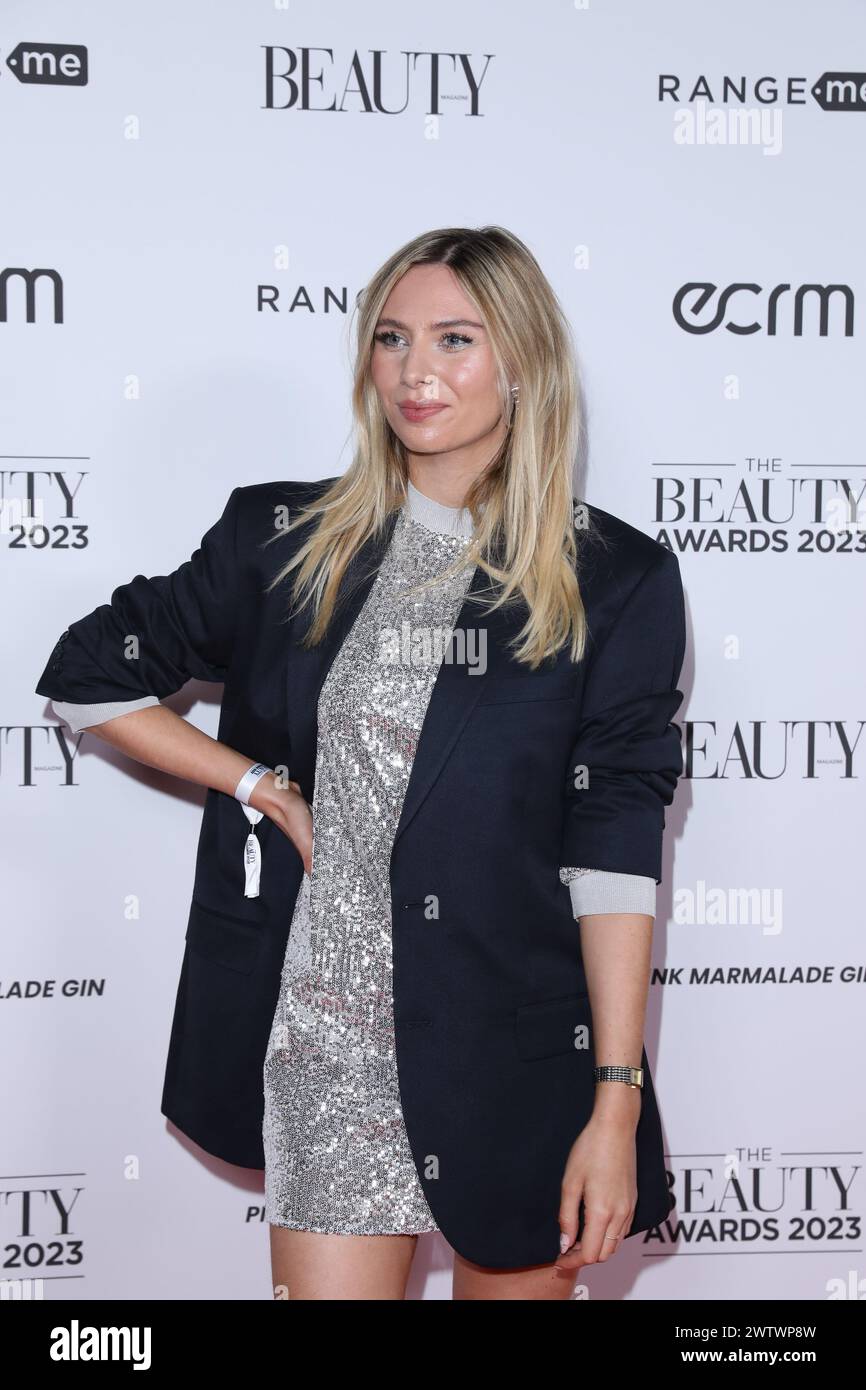 Sian Eleri attends The Beauty Awards at the Honourable Artillery Club ...