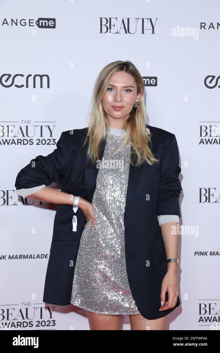 Sian Eleri attends The Beauty Awards at the Honourable Artillery Club ...