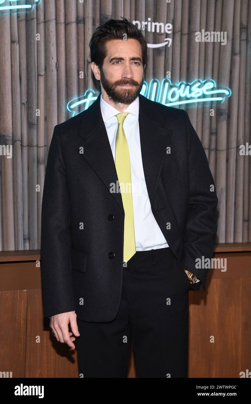 New York, USA. 19th Mar, 2024. Actor Jake Gyllenhaal attends the ...