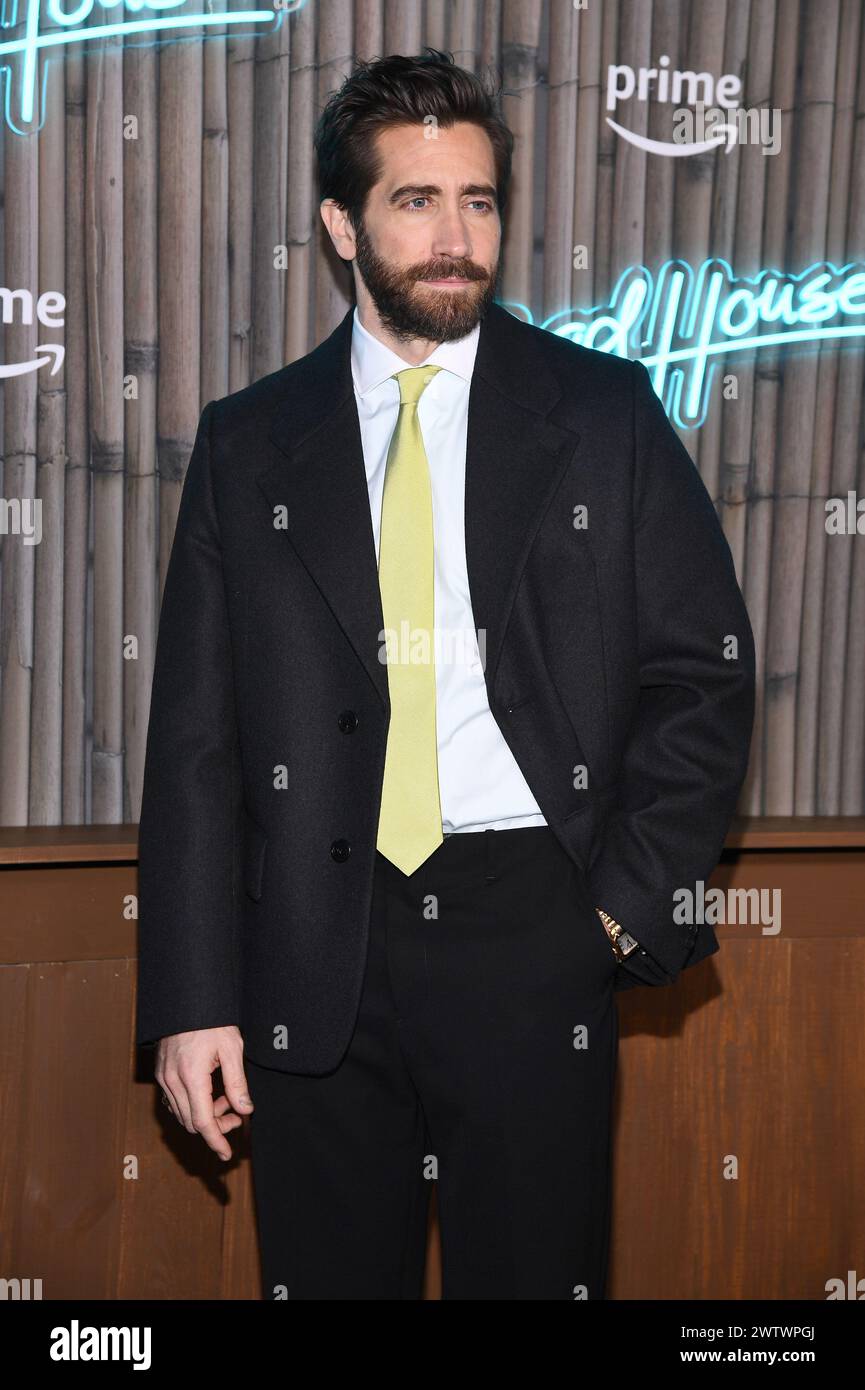 New York, USA. 19th Mar, 2024. Actor Jake Gyllenhaal attends the ...