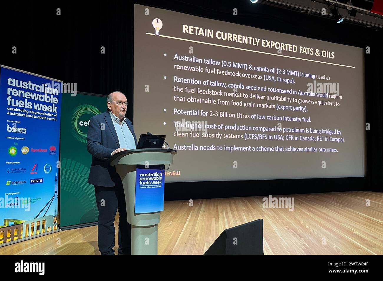 Canberra, Australia. 20th Mar, 2024. Ex-CSIRO AgRenew founder Dr Allen ...