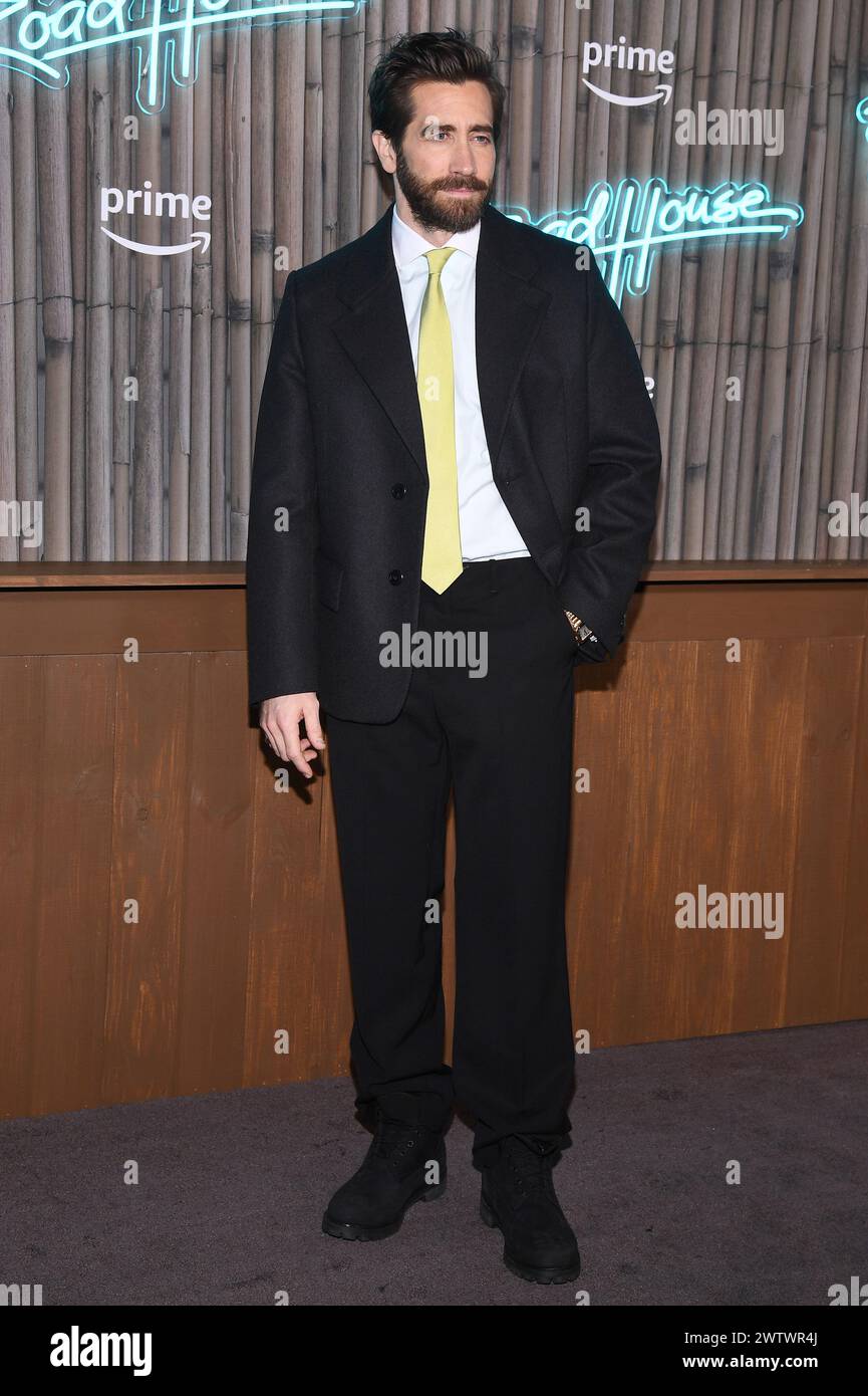 New York, USA. 19th Mar, 2024. Actor Jake Gyllenhaal attends the ...