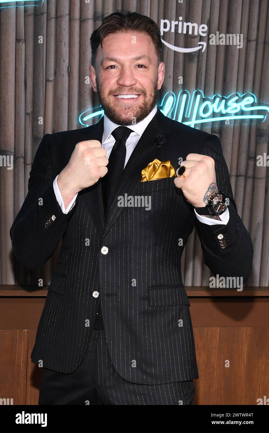 New York, USA. 19th Mar, 2024. Conor McGregor attends the 'Roadhouse ...