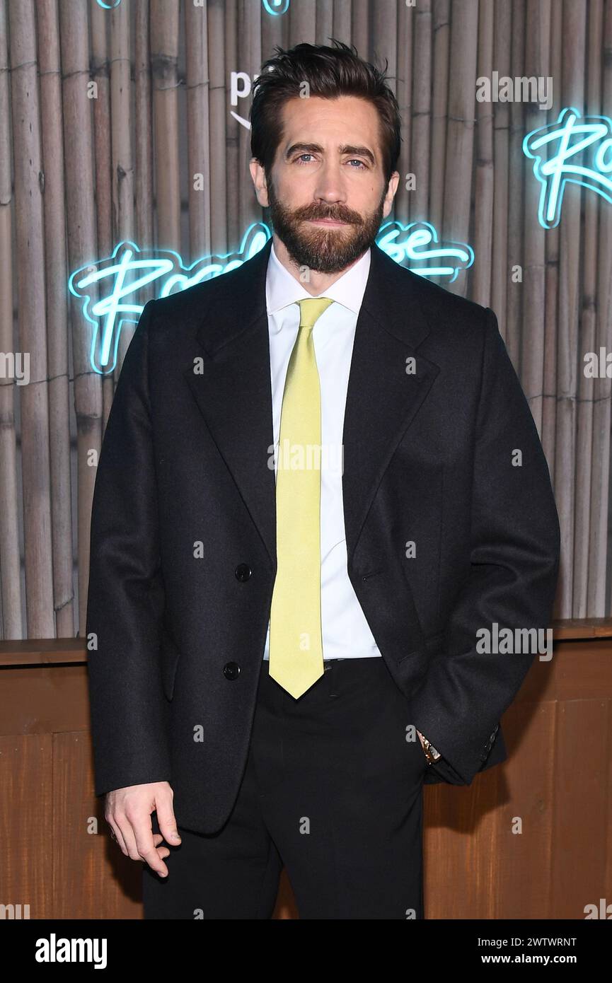 New York, USA. 19th Mar, 2024. Actor Jake Gyllenhaal attends the ...