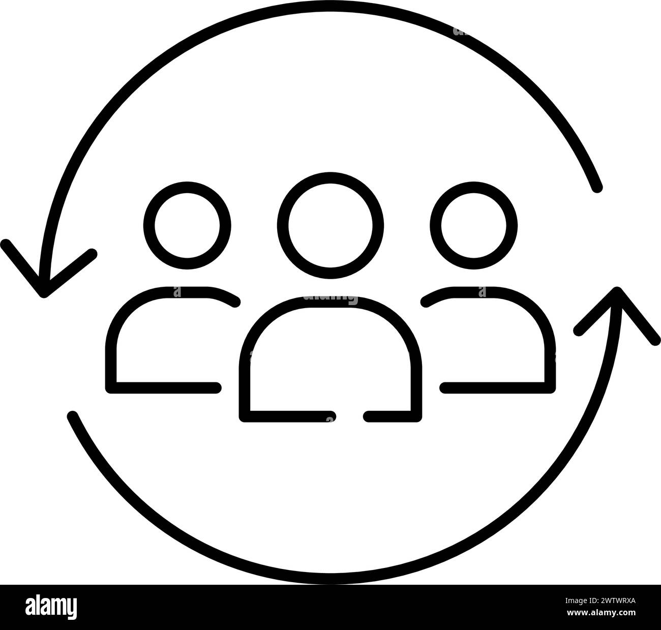 Members icon Black and White Stock Photos & Images - Alamy