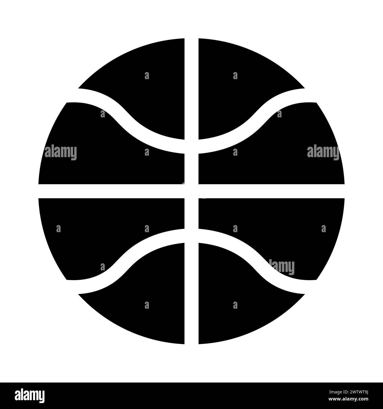 black vector basketball icon on white background Stock Vector Image ...