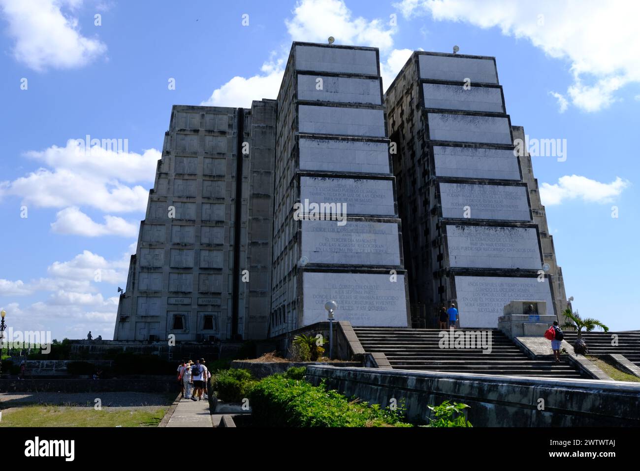 The exterior view of Columbus Lighthouse (Faro a Colón) in Santo ...