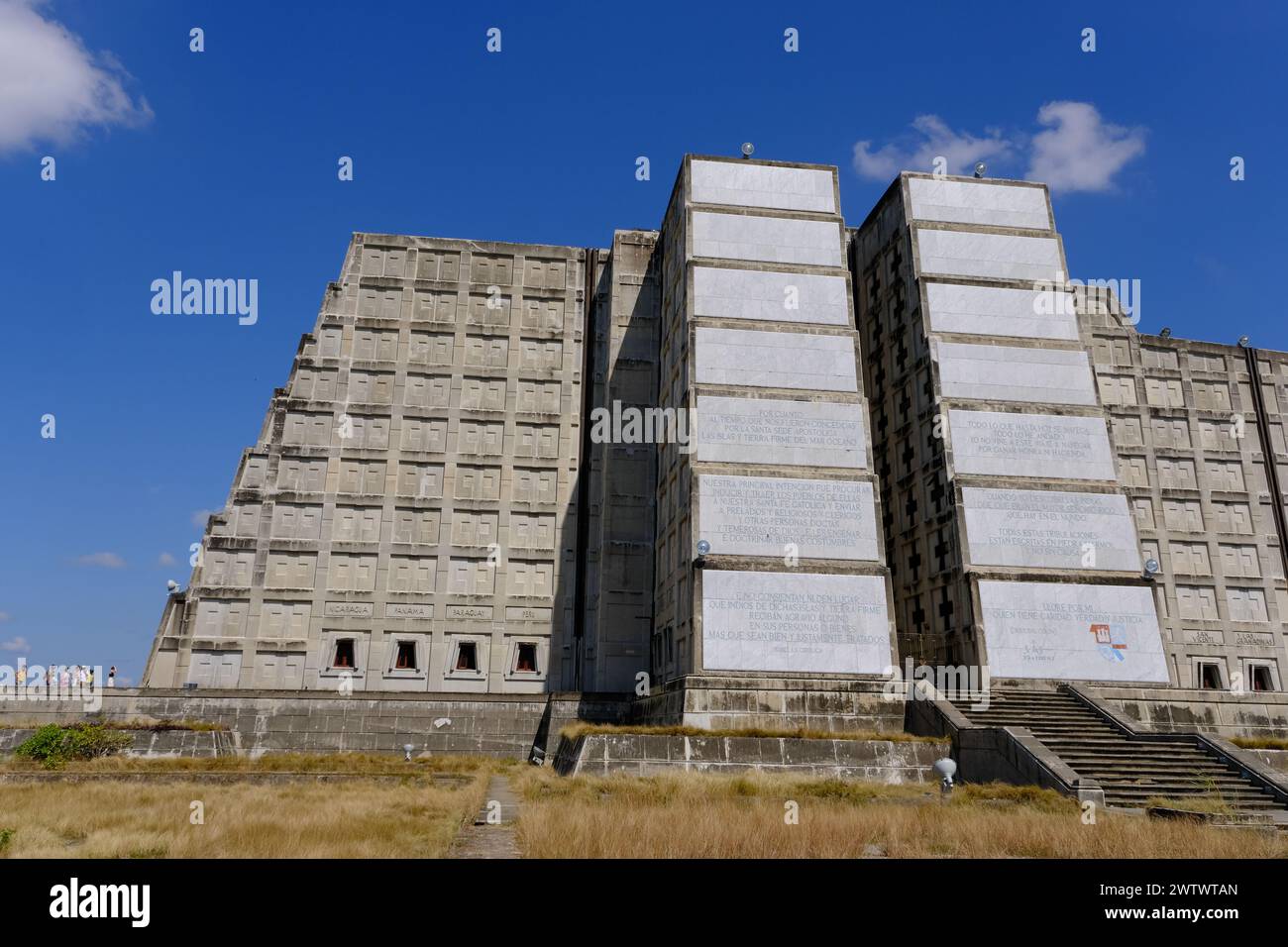 The exterior view of Columbus Lighthouse (Faro a Colón) in Santo ...