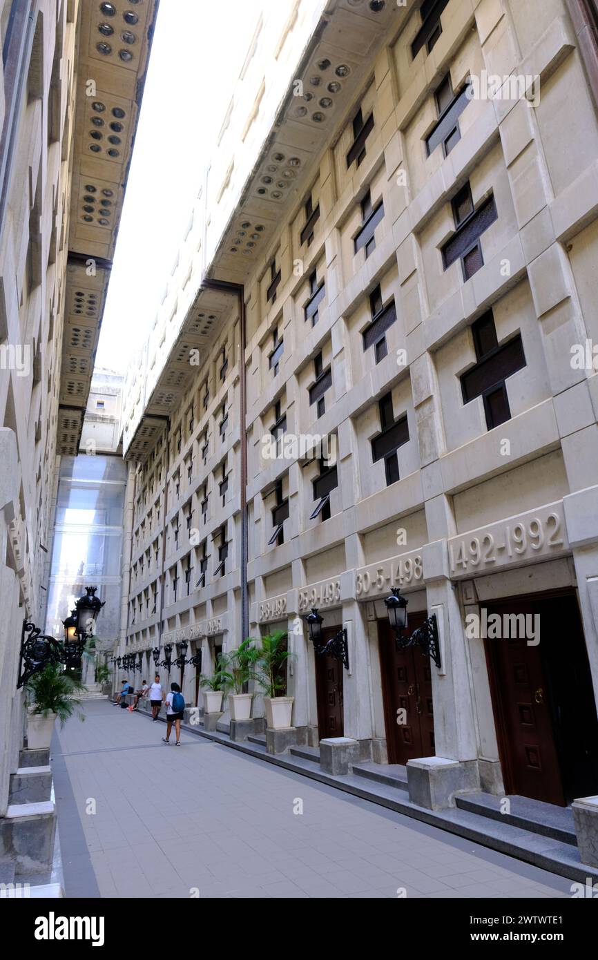Interior view of the Columbus Lighthouse (Faro a Colon) in Santo ...