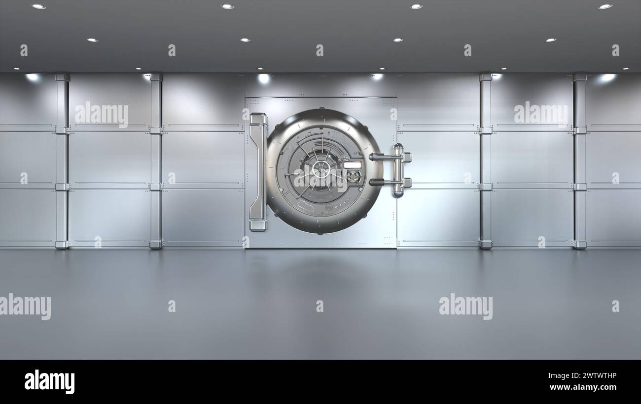 Closed Vault Door Close Bank Vault Door Stock Photo, Picture And