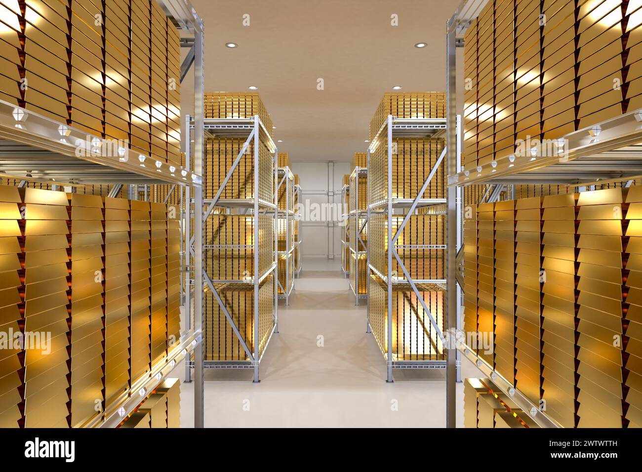 Bank vault gold bars hi-res stock photography and images - Alamy