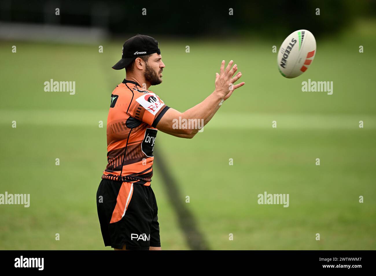 Sydney, Australia. 20th Mar, 2024. Aidan Sezer during a Wests Tigers ...