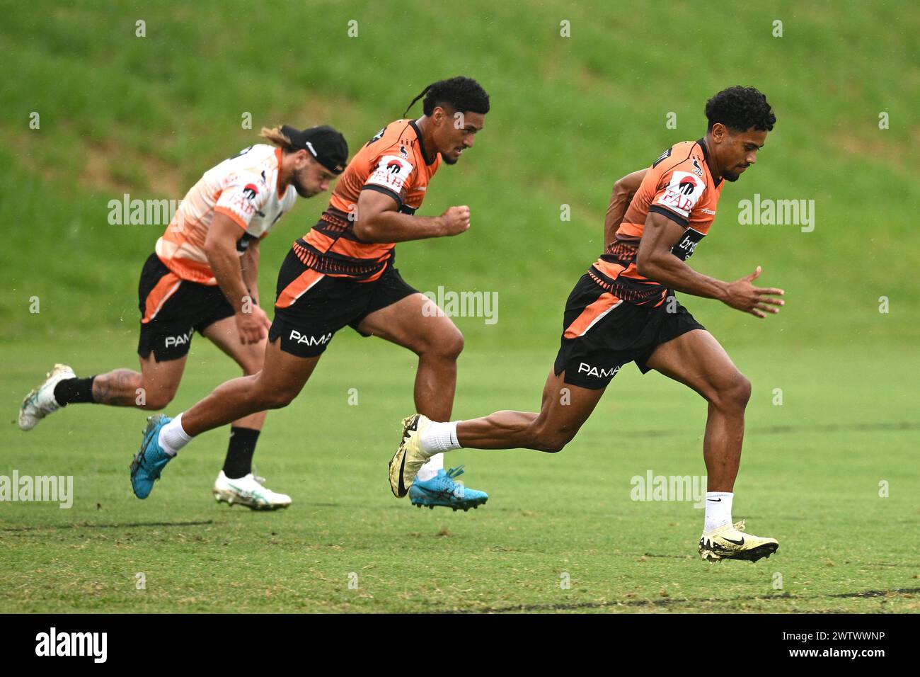 Sydney, Australia. 20th Mar, 2024. Jahream Bula, (right), Junior Tupou ...