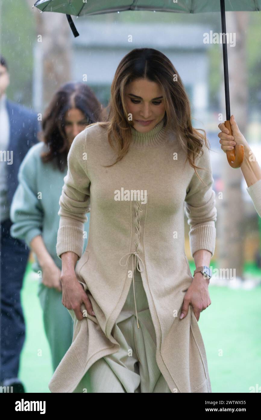 Amman, Jordan. 19th Mar, 2024. Queen Rania Al Abdullah of Jordan poses ...