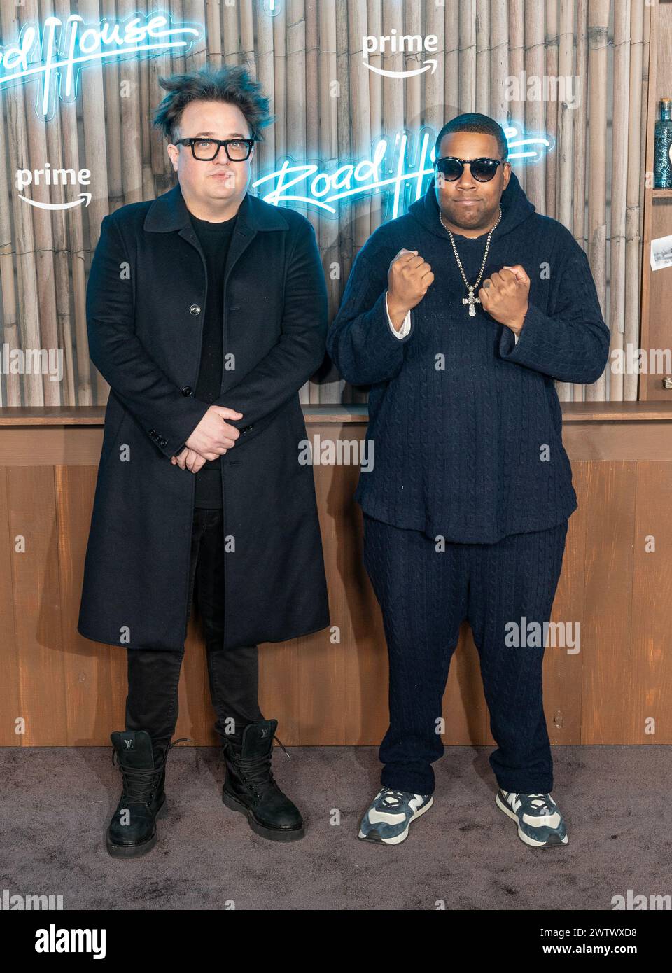 New York, USA. 19th Mar, 2024. Johnny Ryan Jr. and Kenan Thompson ...