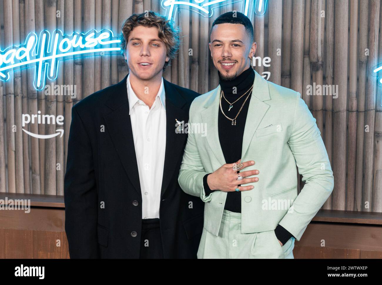 New York, USA. 19th Mar, 2024. Lukas Gage and Dominique Columbus attend ...