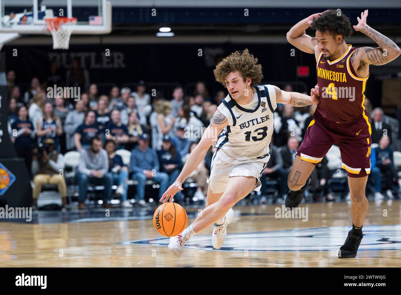 INDIANAPOLIS, IN - MARCH 19: Butler Bulldogs guard Finley Bizjack (13 ...
