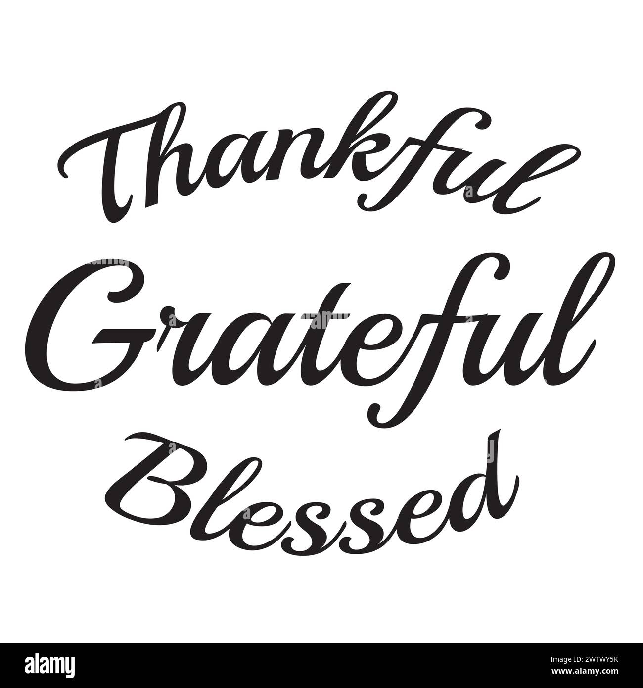 thankful grateful blessed inspirational quotes motivational typography ...