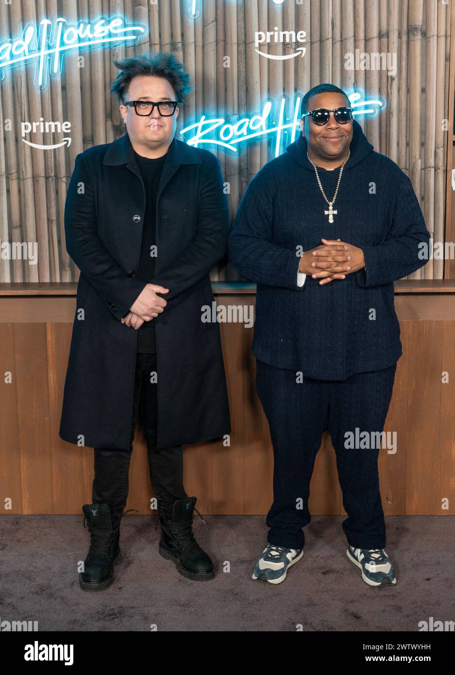 Johnny Ryan Jr. and Kenan Thompson attend premiere of 'Road House' by ...