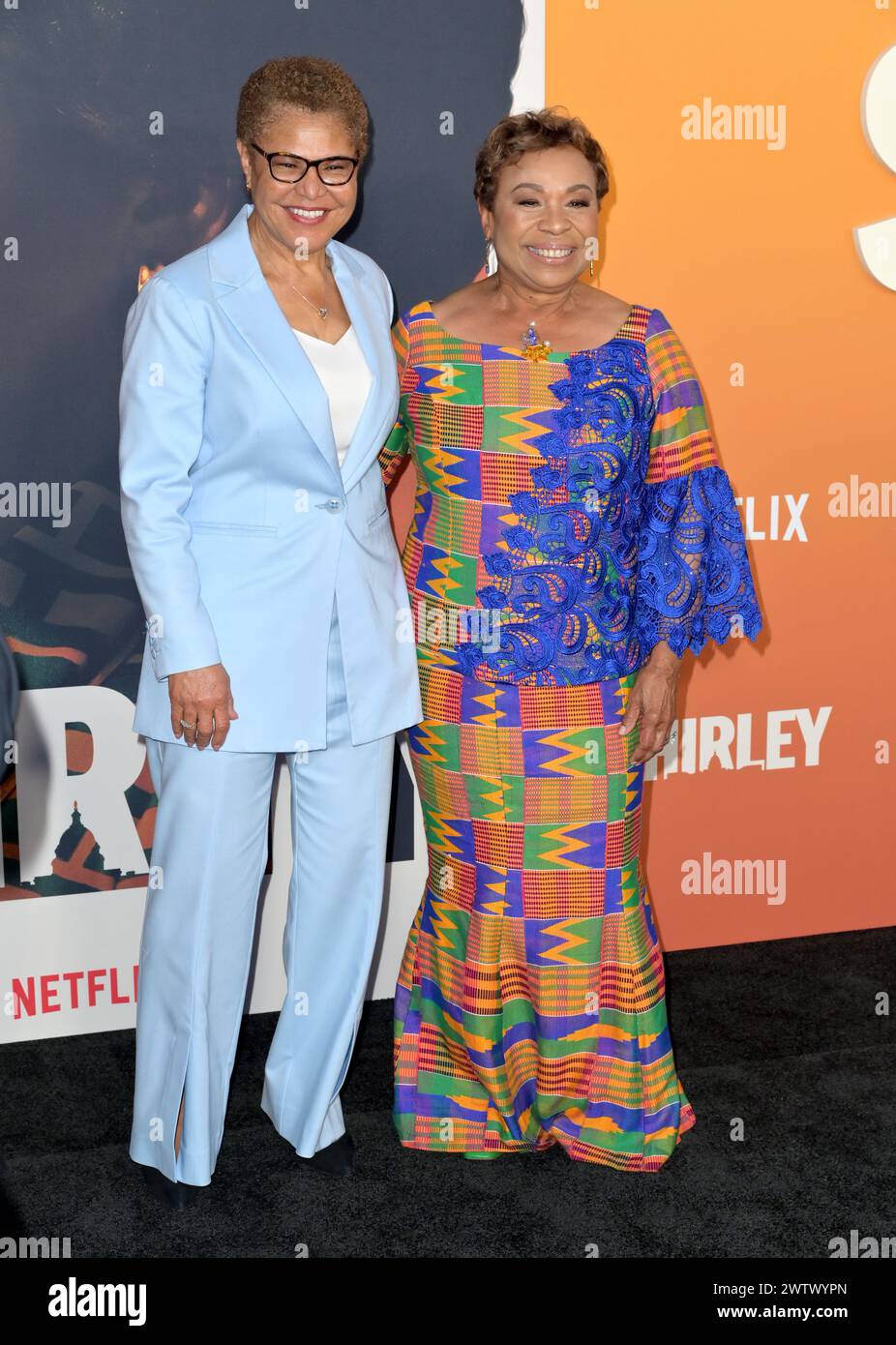 Los Angeles Usa March 19 2024 Los Angeles Mayor Karen Bass And Congresswoman Barbara Lee At