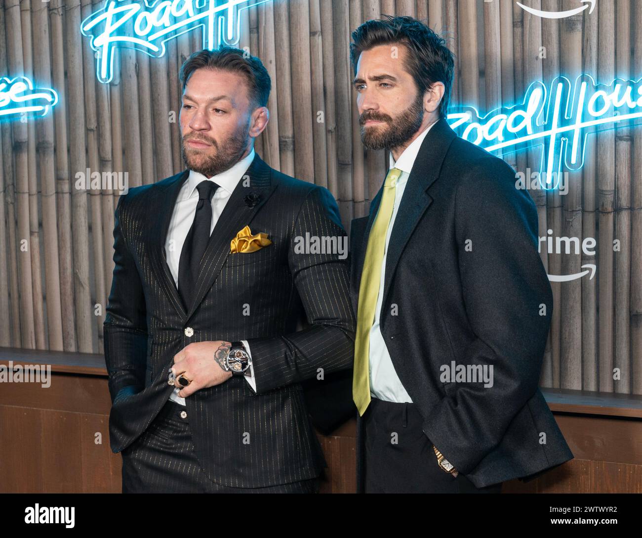 Conor McGregor and Jake Gyllenhaal attend premiere of 'Road House' by ...