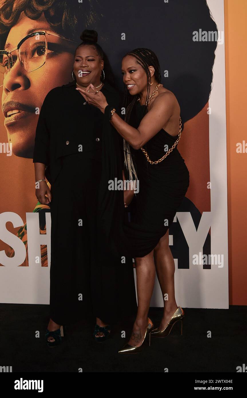 Reina King, left, and Regina King arrive at the premiere of "Shirley ...
