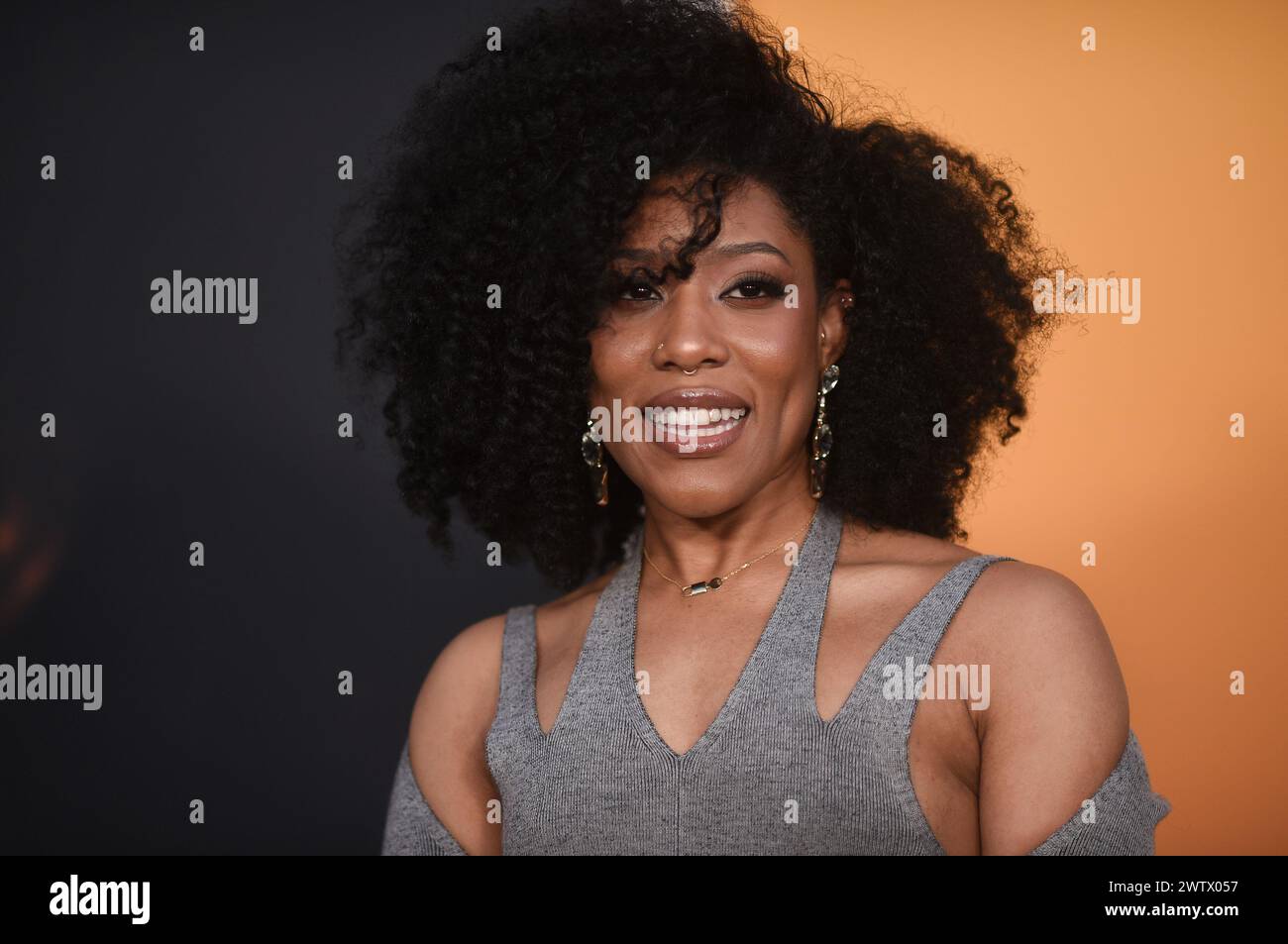 Jonica Booth arrives at the premiere of "Shirley" on Tuesday, March 19 ...