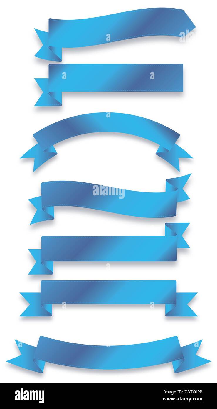 Ribbon, banner and creative decoration in studio for gift packaging ...