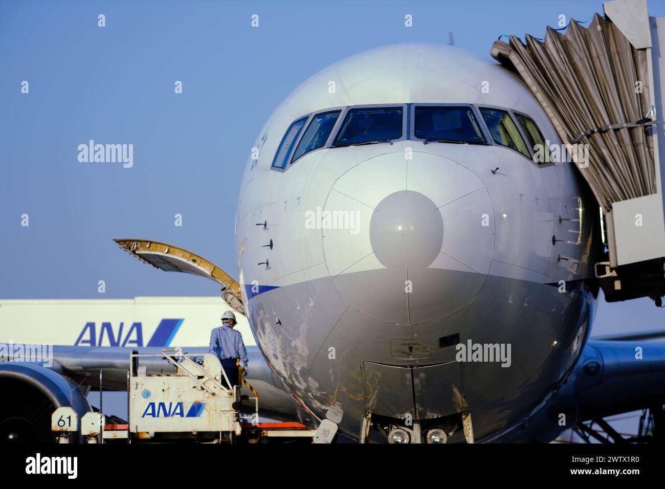 Tokyo, Japan. 16th Mar, 2024. All Nippon Airways (ANA) airplanes seen ...