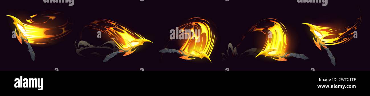 Medieval sword or ancient knife with slash light vfx effect for game ui ...