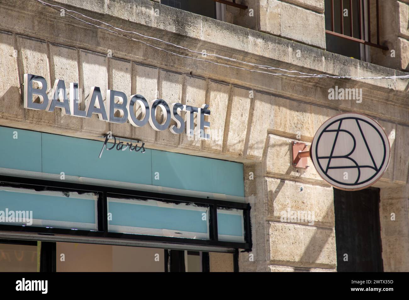 Bordeaux , France - 03 12 2024 : Balabooste paris chain store sign logo ...