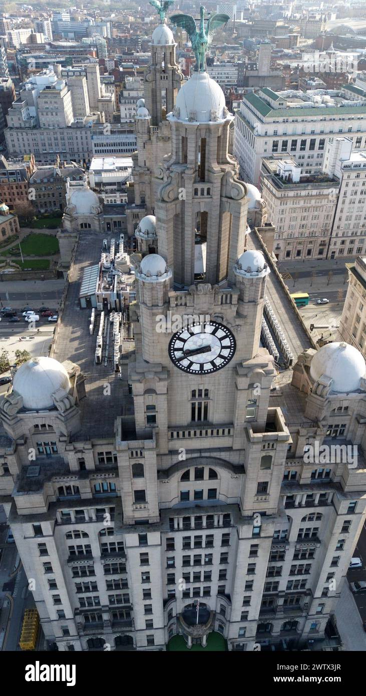 Liverpool by Drone Stock Photo - Alamy