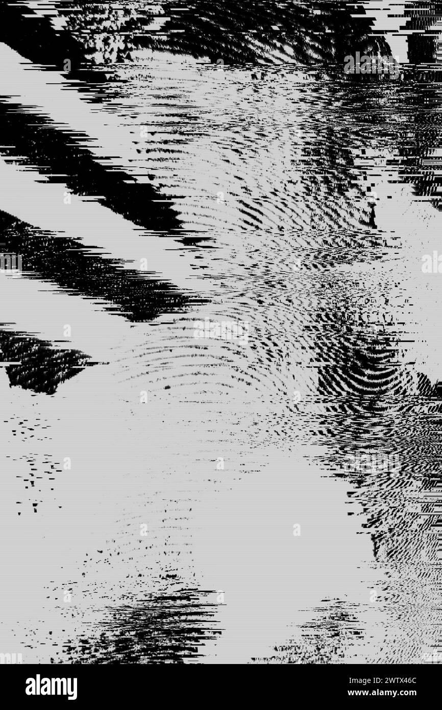 Abstract distorted black white motion glitch overlay effect texture ...