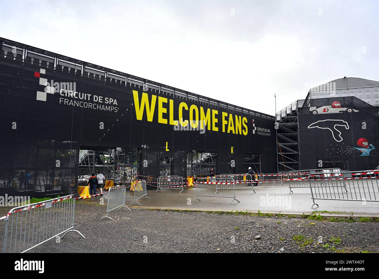 Entrance of Circuit de Spa, Francorchamps Stock Photo - Alamy