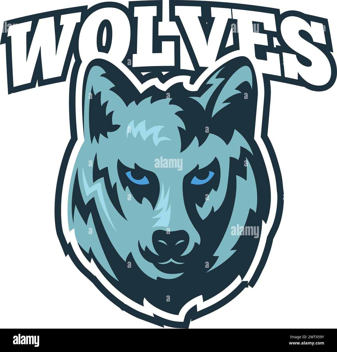 Wolf logo gaming Stock Vector Images - Alamy