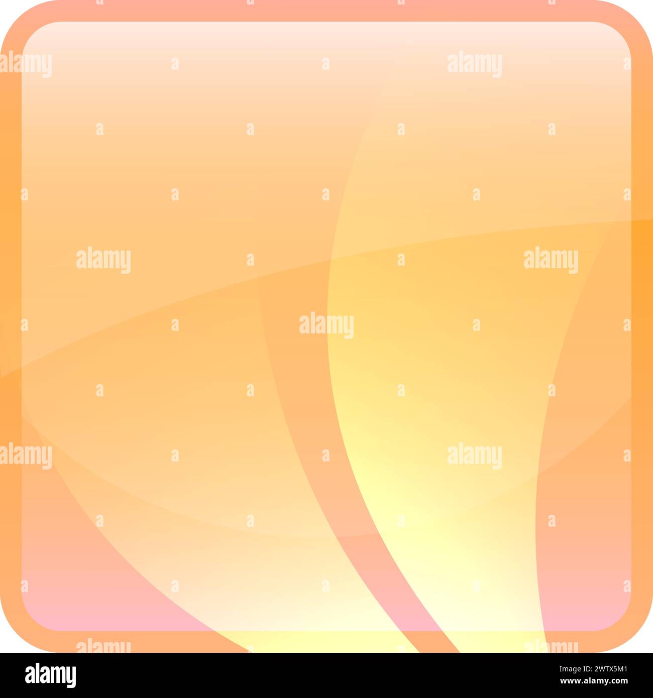 Cartoon square button with glossy light. Cartoon element Stock Vector ...