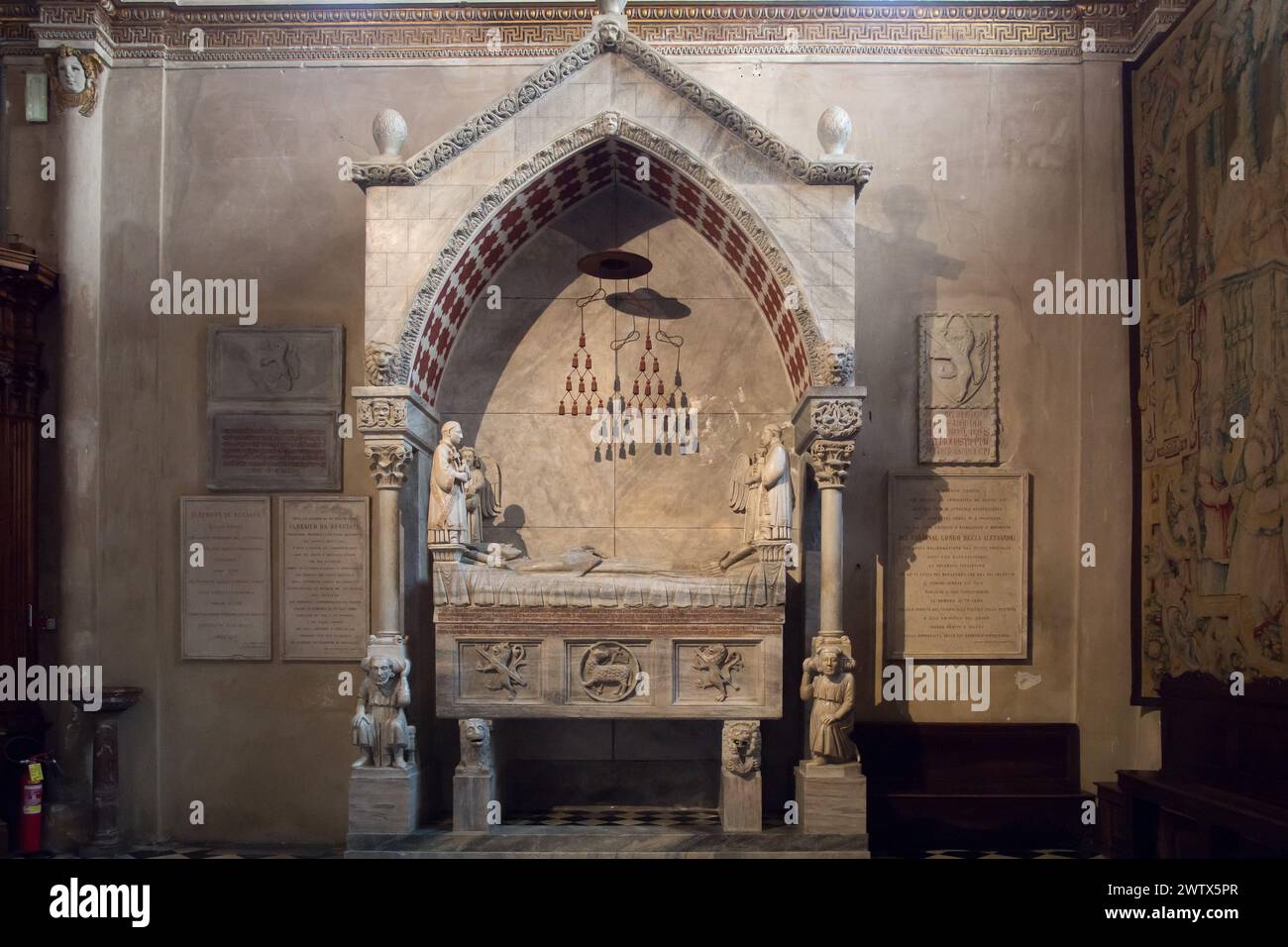 Bergamo cardinal guglielmo longhi funerary monument hi-res stock ...