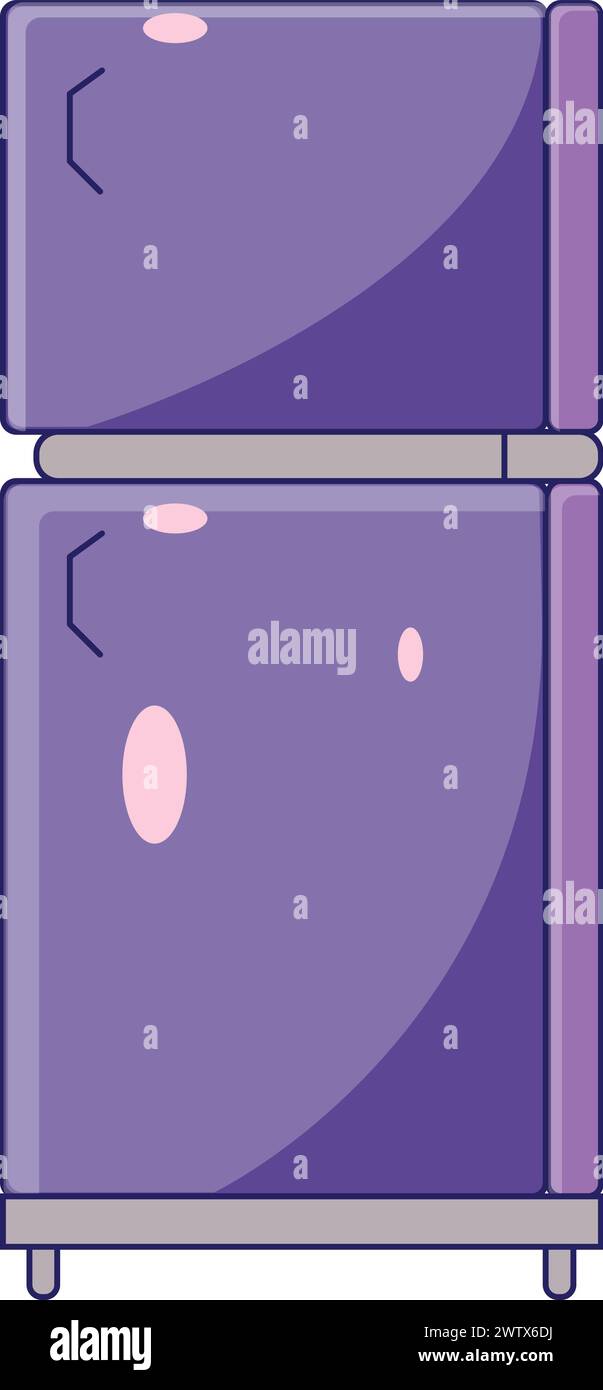 Purple Fridge Icon Vector Stock Vector Image & Art - Alamy