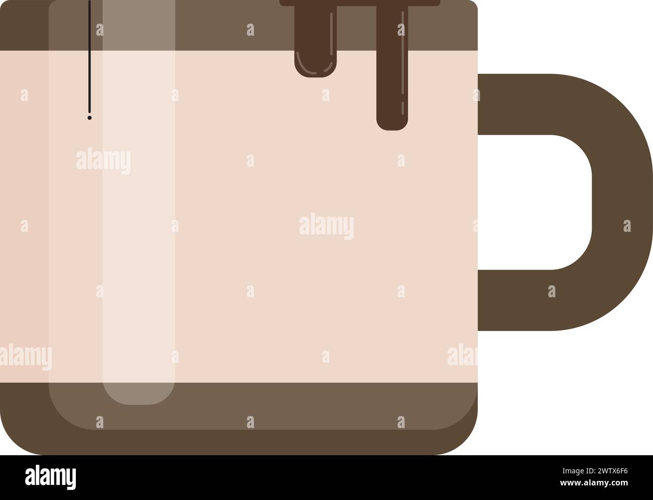 Coffee break cup computer Stock Vector Images - Alamy