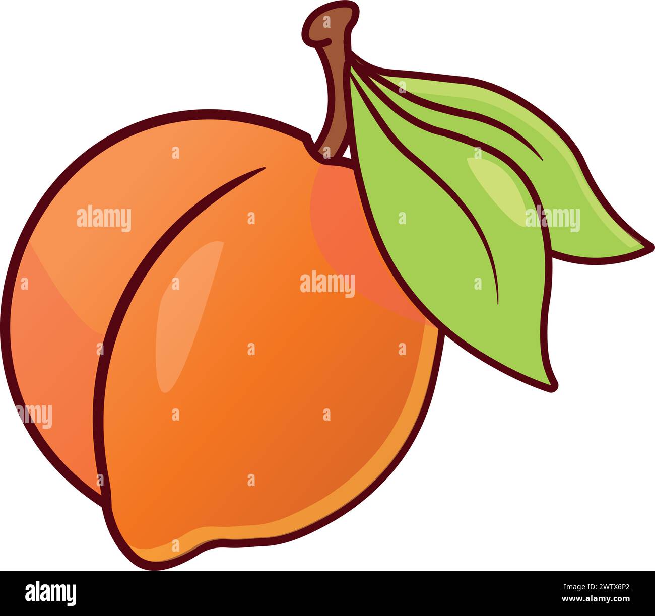 Colorful peach icon vector design template Stock Vector Image & Art - Alamy