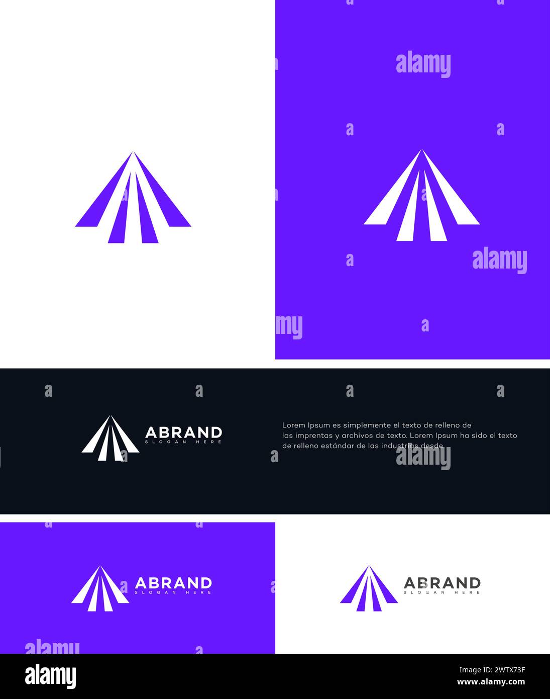 A Letter Logo Icon Brand Identity Sign. A Letter Symbol Template Stock ...