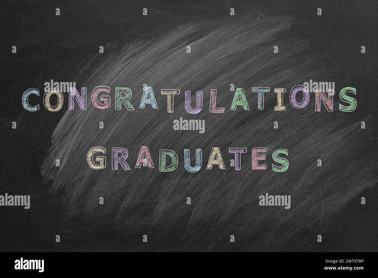 Hand drawing text CONGRATULATION GRADUATES on blackboard Stock Photo ... Hand drawing text CONGRATULATION GRADUATES on blackboard Stock Photo ...