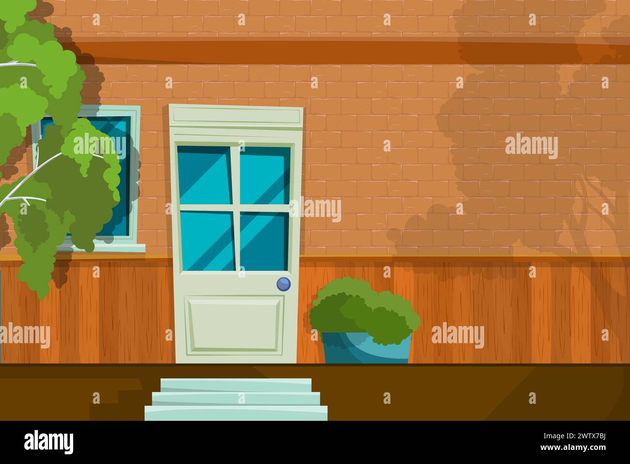 Cartoon building house hi-res stock photography and images - Alamy