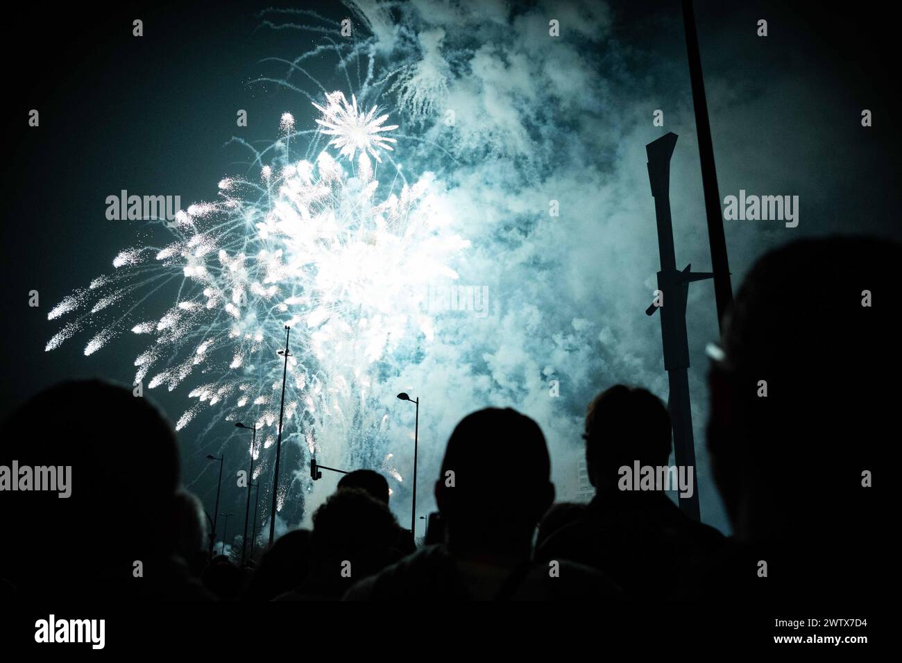Valencia, Spain. 19th Mar, 2024. Fireworks during celebration of 'La ...