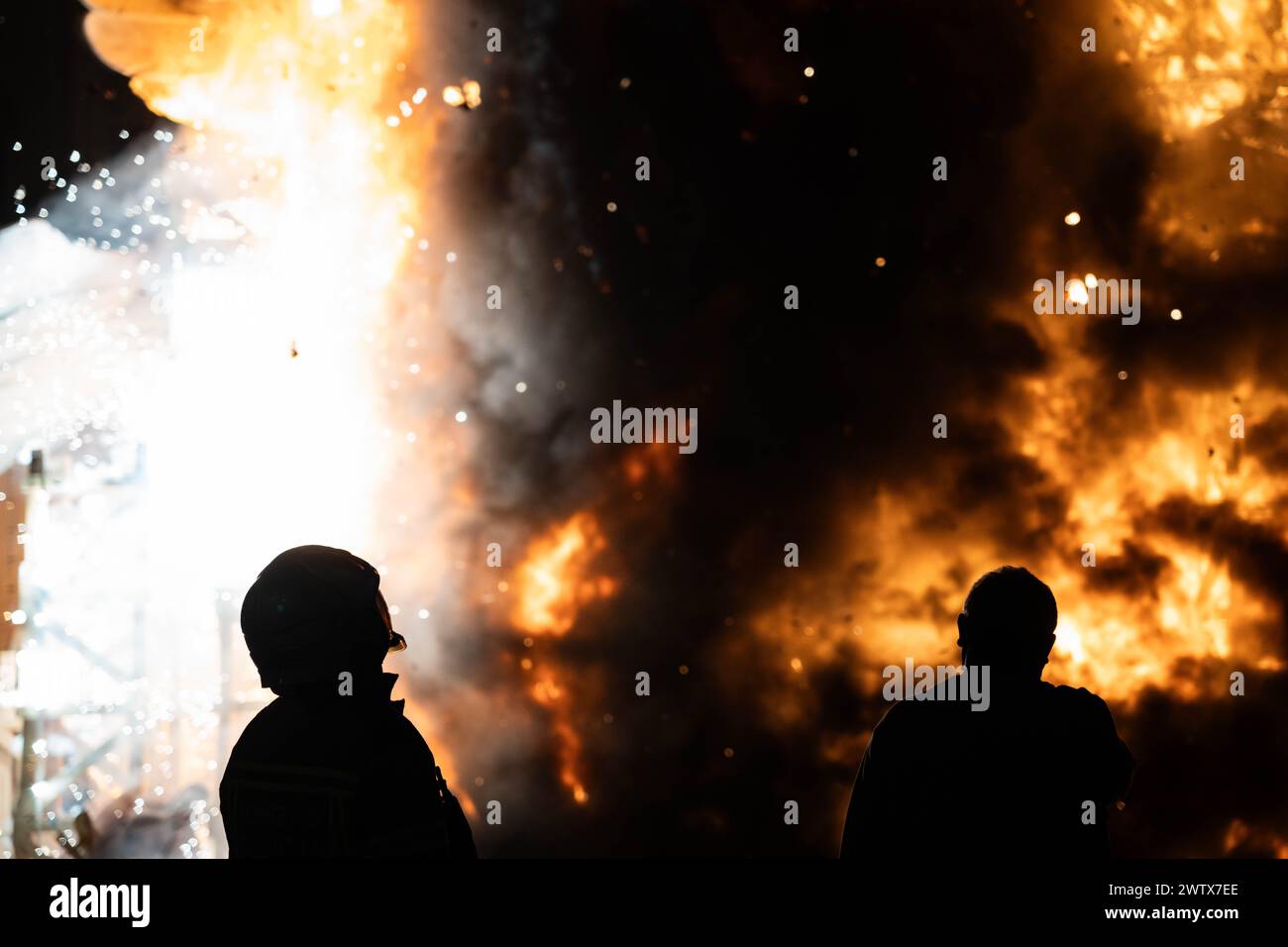 Valencia, Spain. 20th Mar, 2024. The major Falla of Valencia's Town ...
