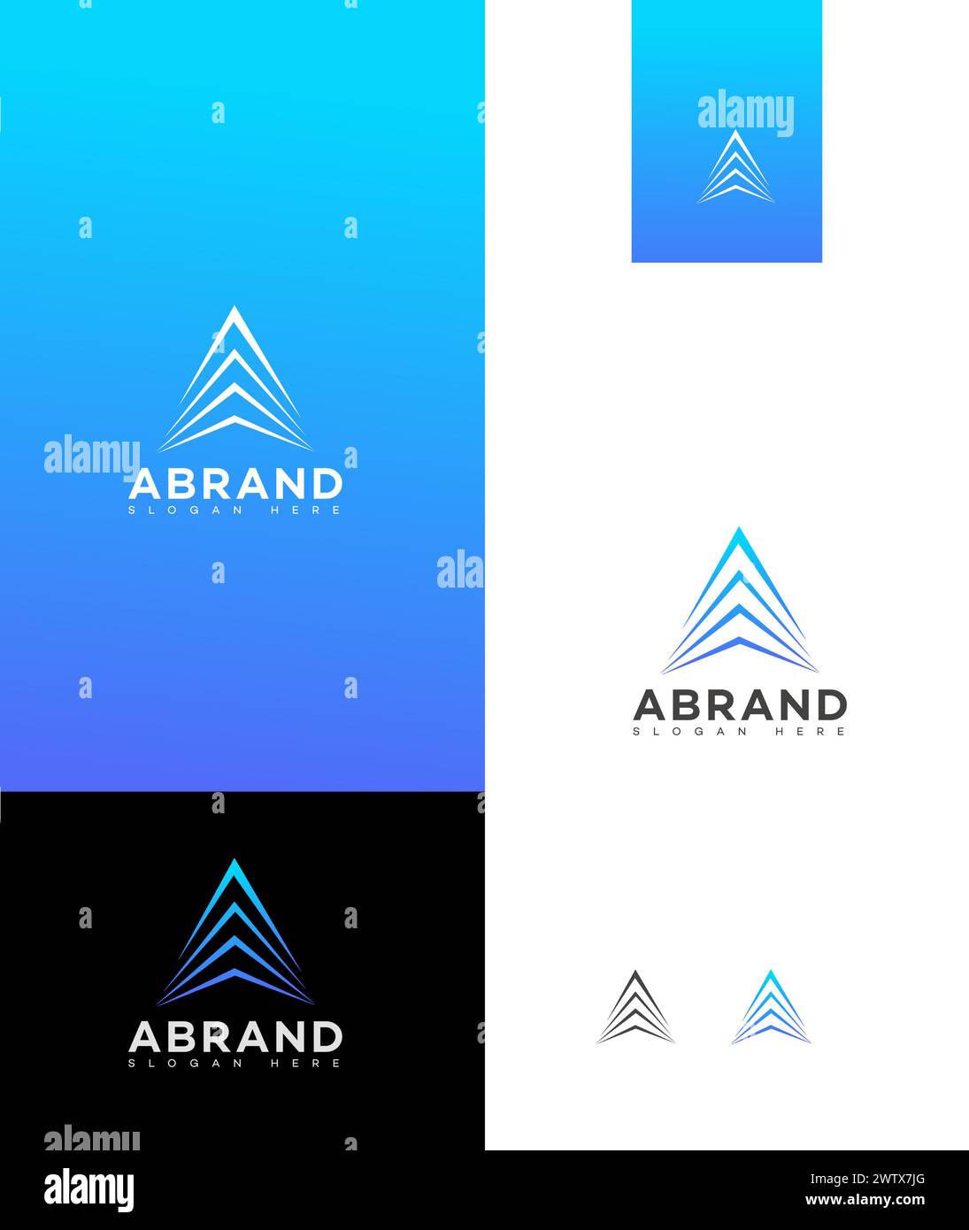 A Letter Logo Icon Brand Identity Sign. A Letter Symbol Template Stock ...